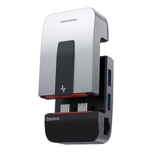 Baseus Armor Age Type-C Bracket Multifunctional Hub Adapter Space Gray